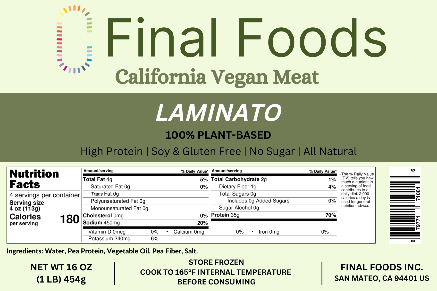 Laminato Plant-based Meat – Final Foods